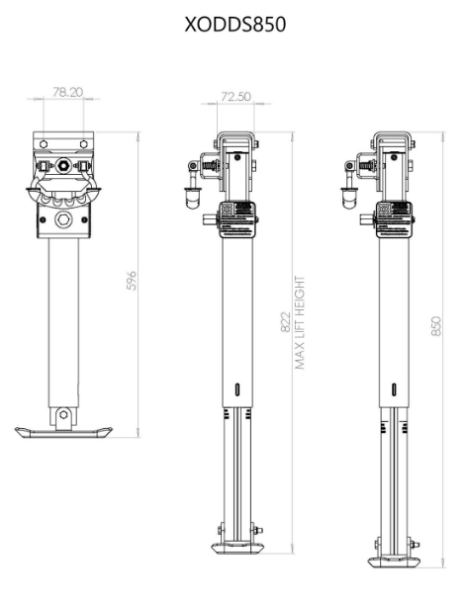 XO Series Corner Stands - Drop | West Coast Trailer Parts & Accessories